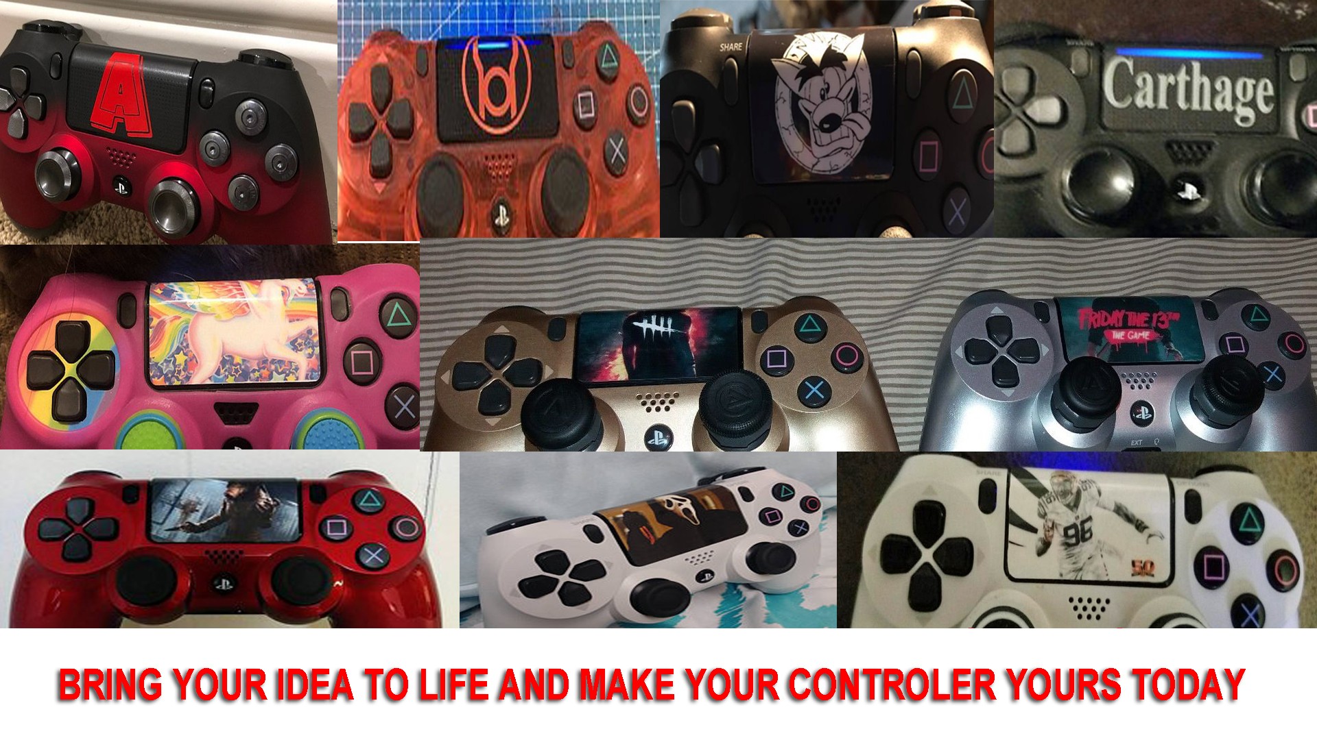 Personalized Playstation PS4 Sticker Decals Custom Made for Console ...